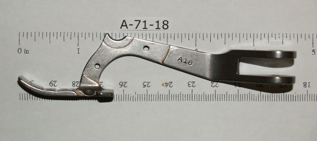 Merrow A-71-18 Presser Foot Double Hemming No-Arm